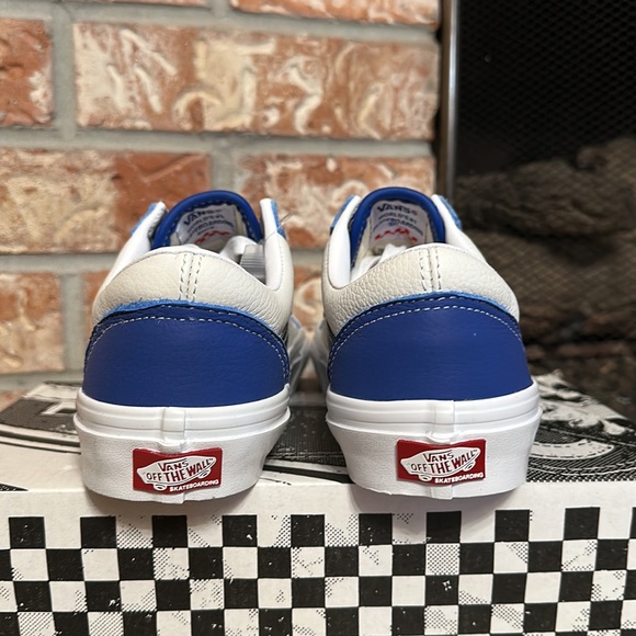 Vans | Shoes | Vans Skate Old Skool Sport Leather True Black White Pop ...